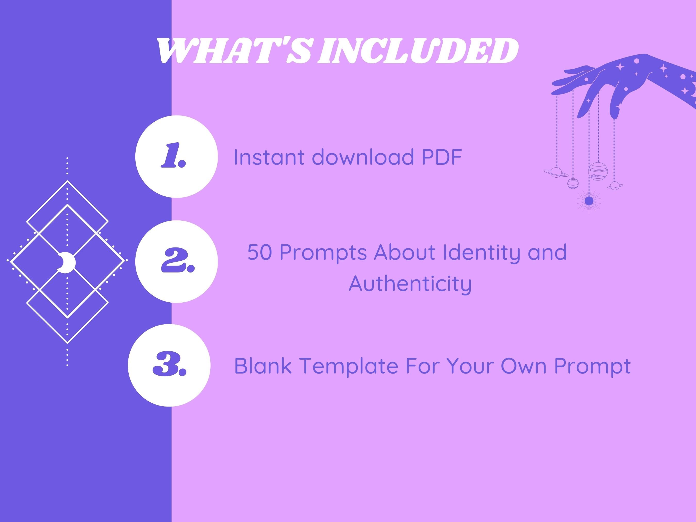 50 Shadow Work Journaling Prompts for Identity & Authenticity - Etsy