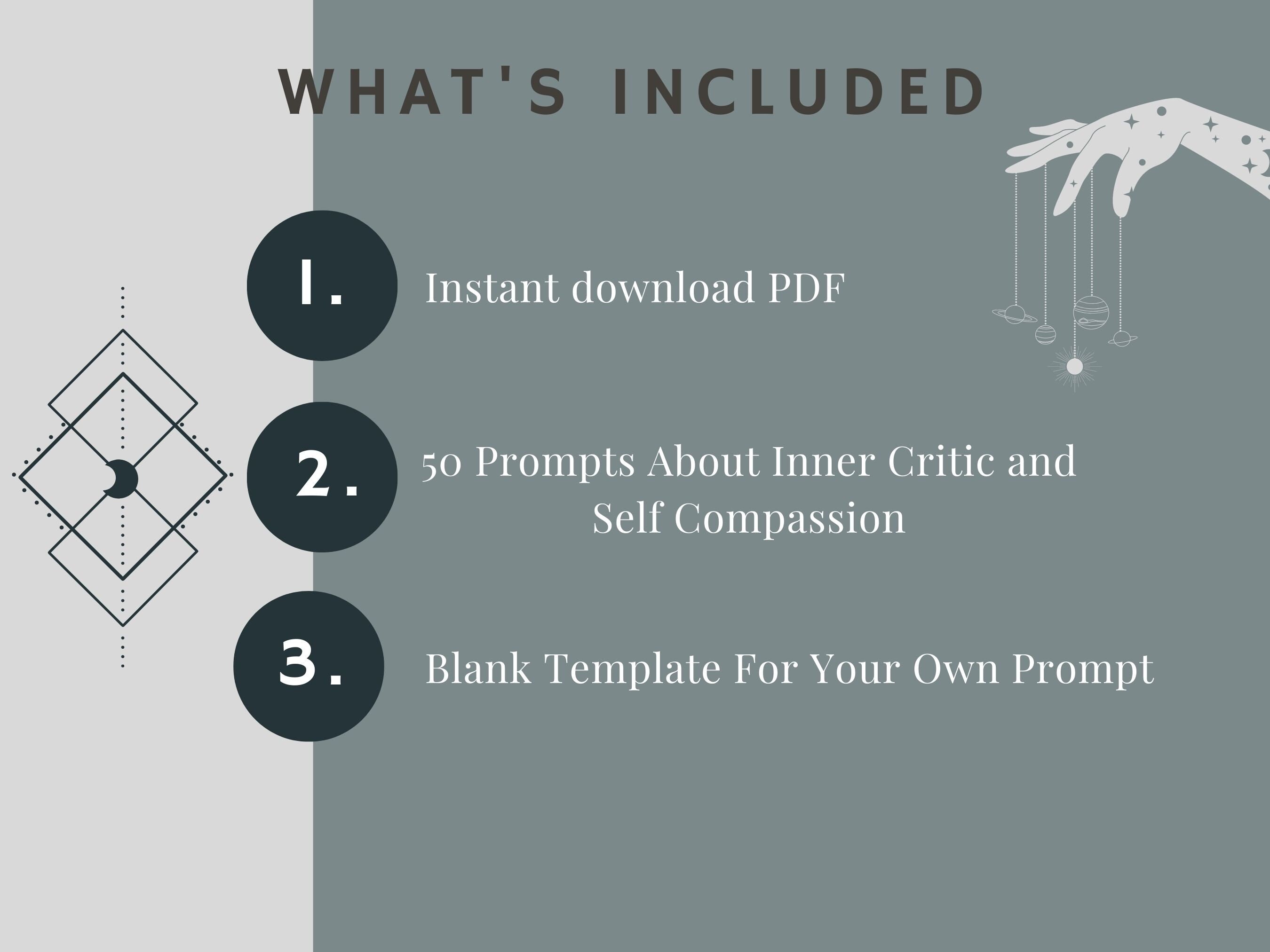 50 Shadow Work Journaling Prompts for Inner Critic & Self Compassion ...