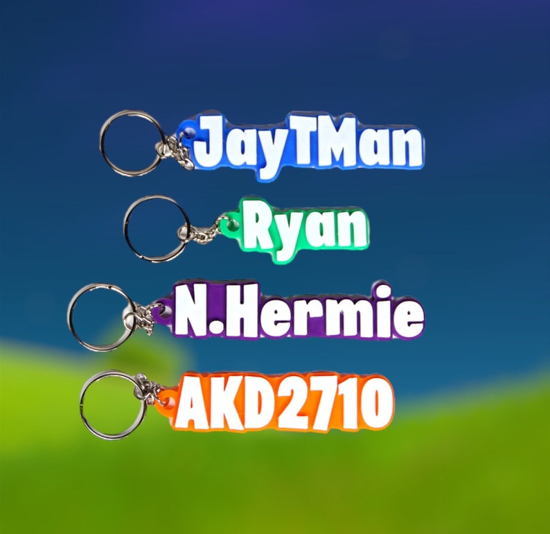 Personalized Battle Royale Video Game Font Keychain Great Gift for ...