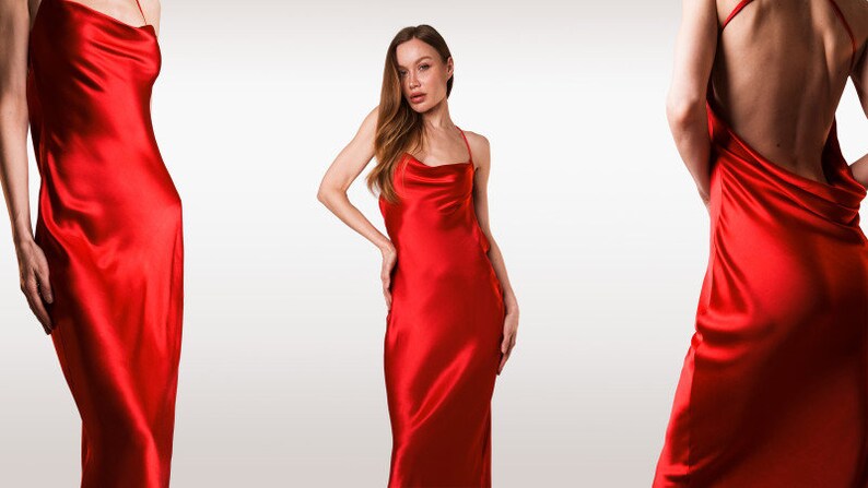 Silk Slip Dress Pattern | Cowl Neck Dress Pattern | Bias Cut Dress PDF ...