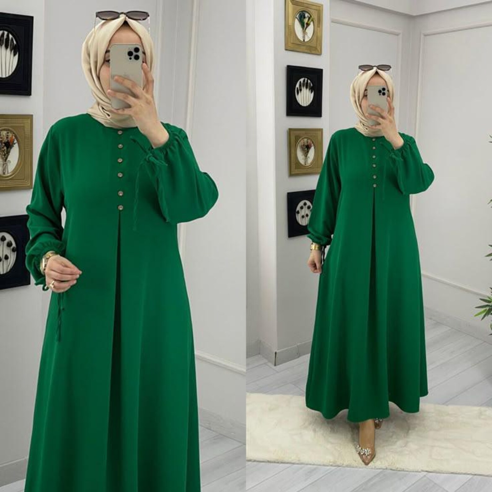 Abaya Sewing Pattern Pdf A4-A0 | Aline Dress | Arab National Clothing ...