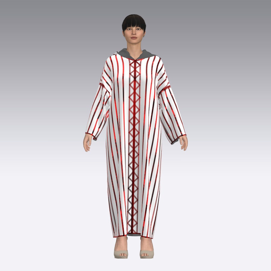 PDF Swing Pattern-djellabas Marocaines Oversize Printing at Home ...