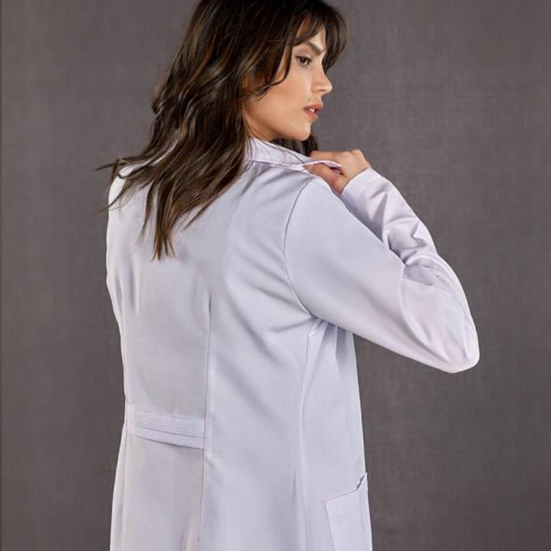 Pdf-sewing Pattern /women's White Alpaca Long Sleeve Medical Lab Coat ...