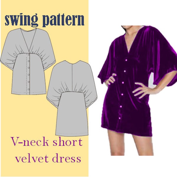 Bat Sleeve Dress - Etsy