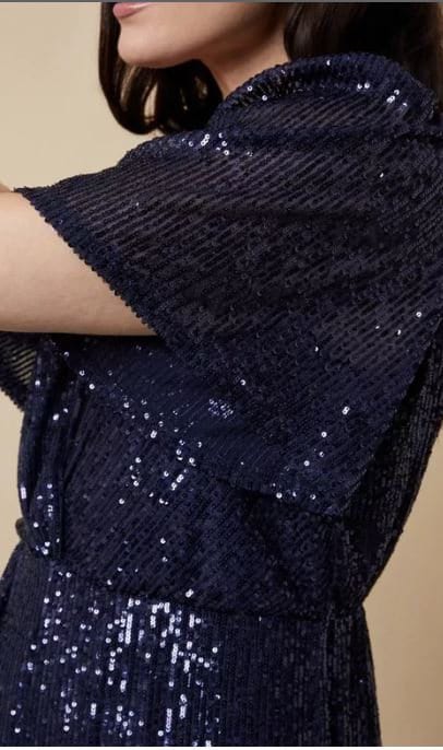 Sequin Twist Wrap Dress Pdf Sewing Pattern/ocassion Sequin Knotted ...