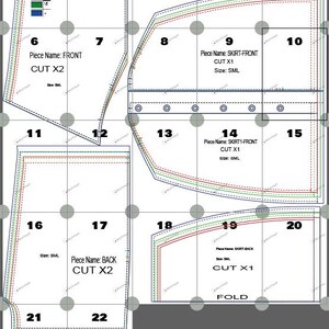 PDF Digital Sewing Pattern for Bat Sleeve Dress // Size S-M-L ...