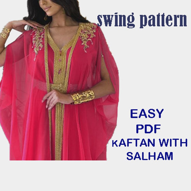 PDF Swing Pattern Kftan&salham - Muslim Dress,caftan Clothing for Women ...