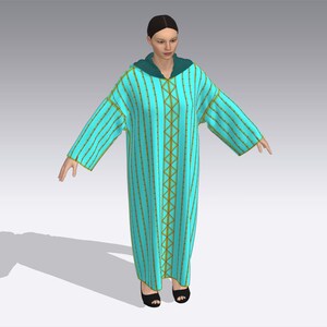 PDF Swing Pattern-djellabas Marocaines Oversize Printing at Home ...