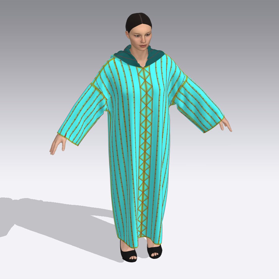 PDF Swing Pattern-djellabas Marocaines Oversize Printing at Home ...