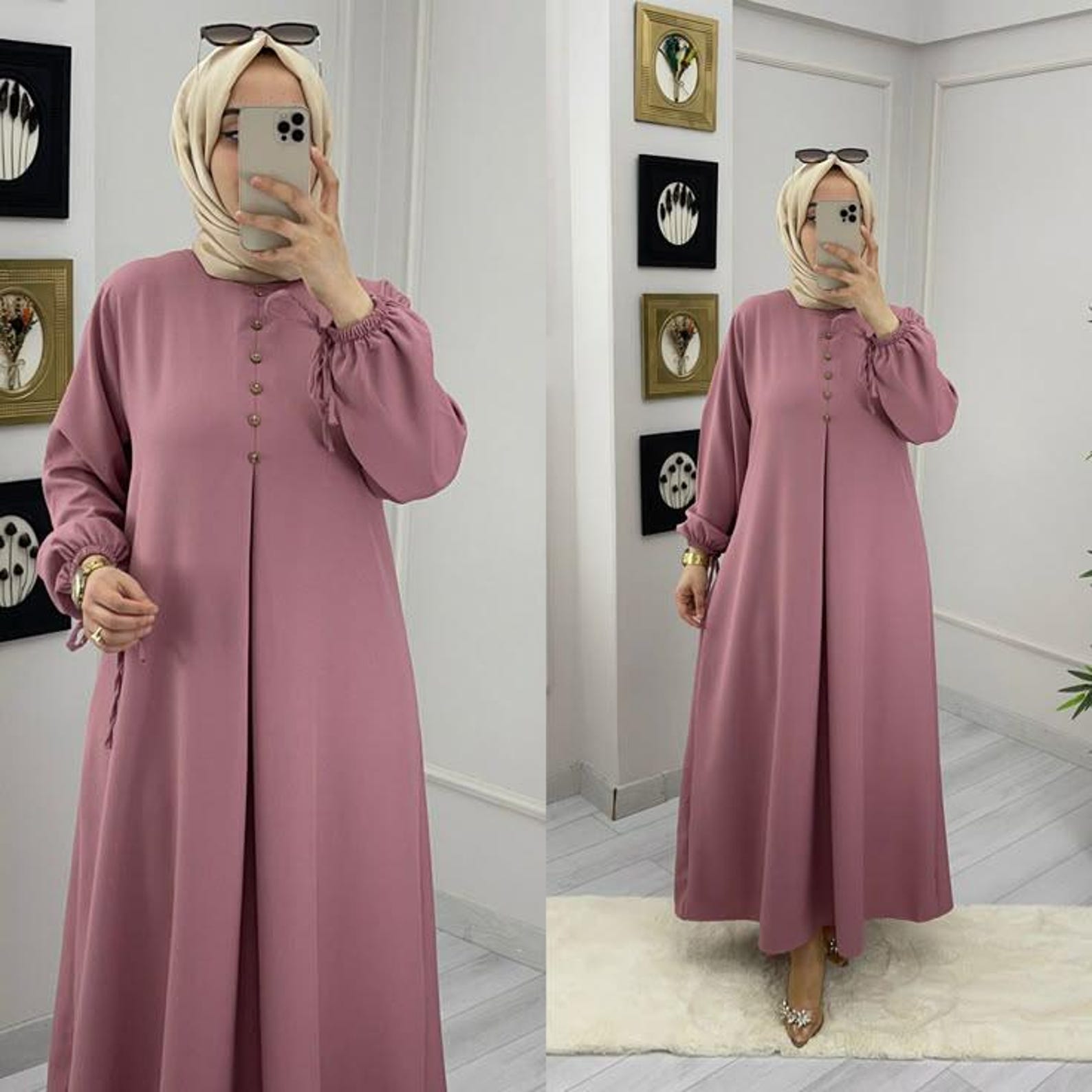 Abaya Sewing Pattern Pdf A4-A0 | Aline Dress | Arab National Clothing ...