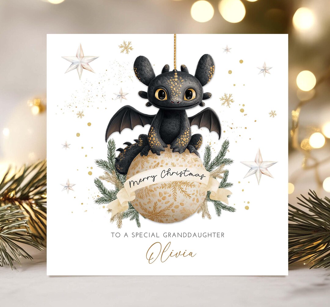 Toothless Christmas Card - Any Relation - Neutral Colours ...