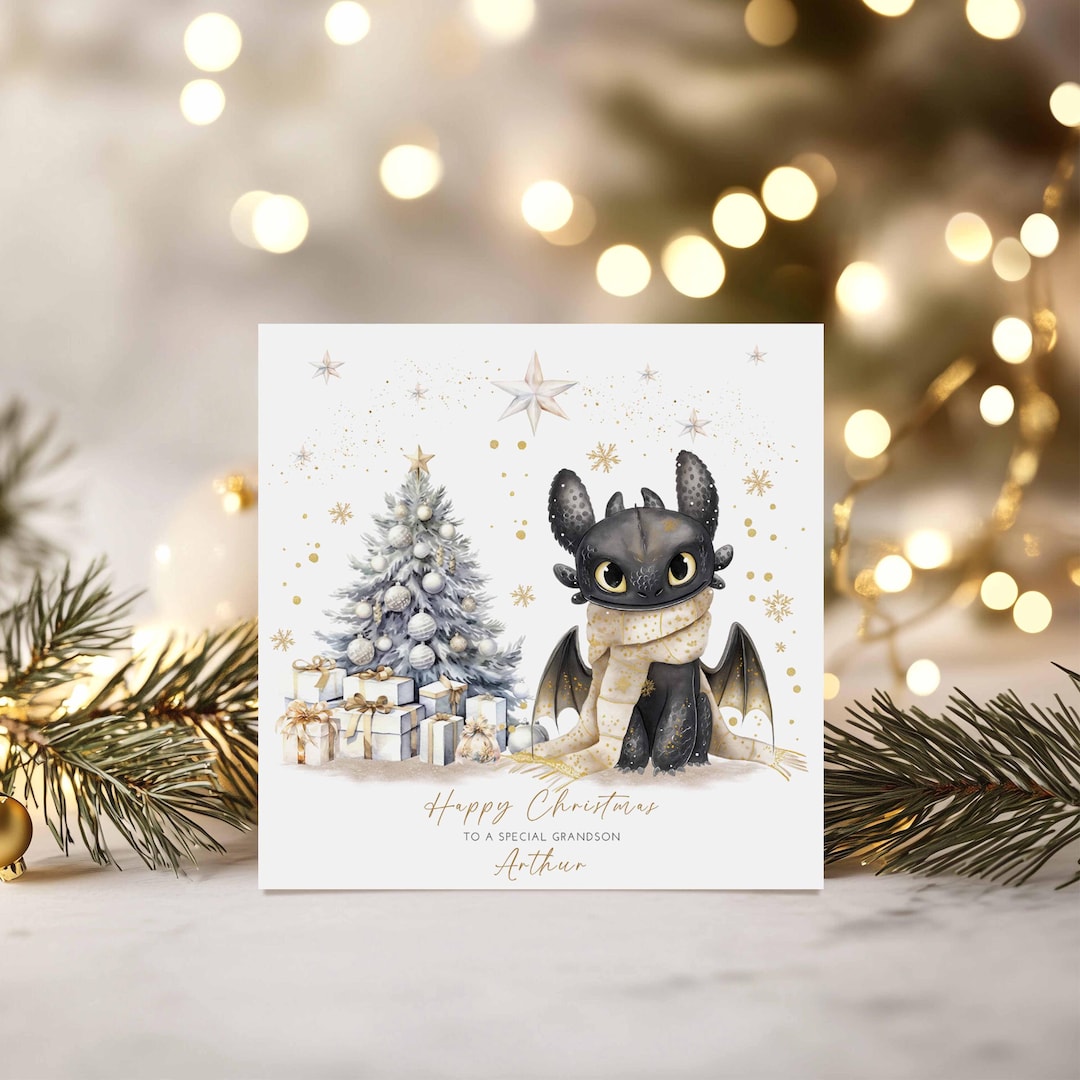 Toothless Christmas Card - Any Relation - Neutral Colours ...