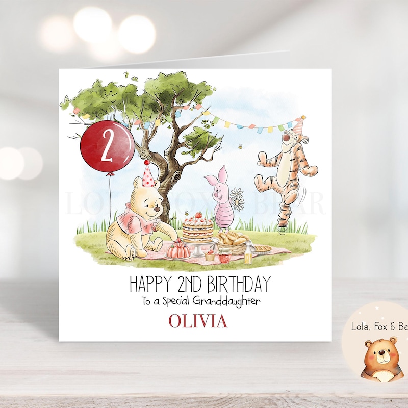 Winnie the Pooh Card 3 - Etsy UK