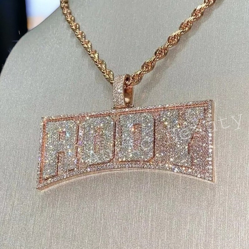 Iced Out Name Necklace - Etsy