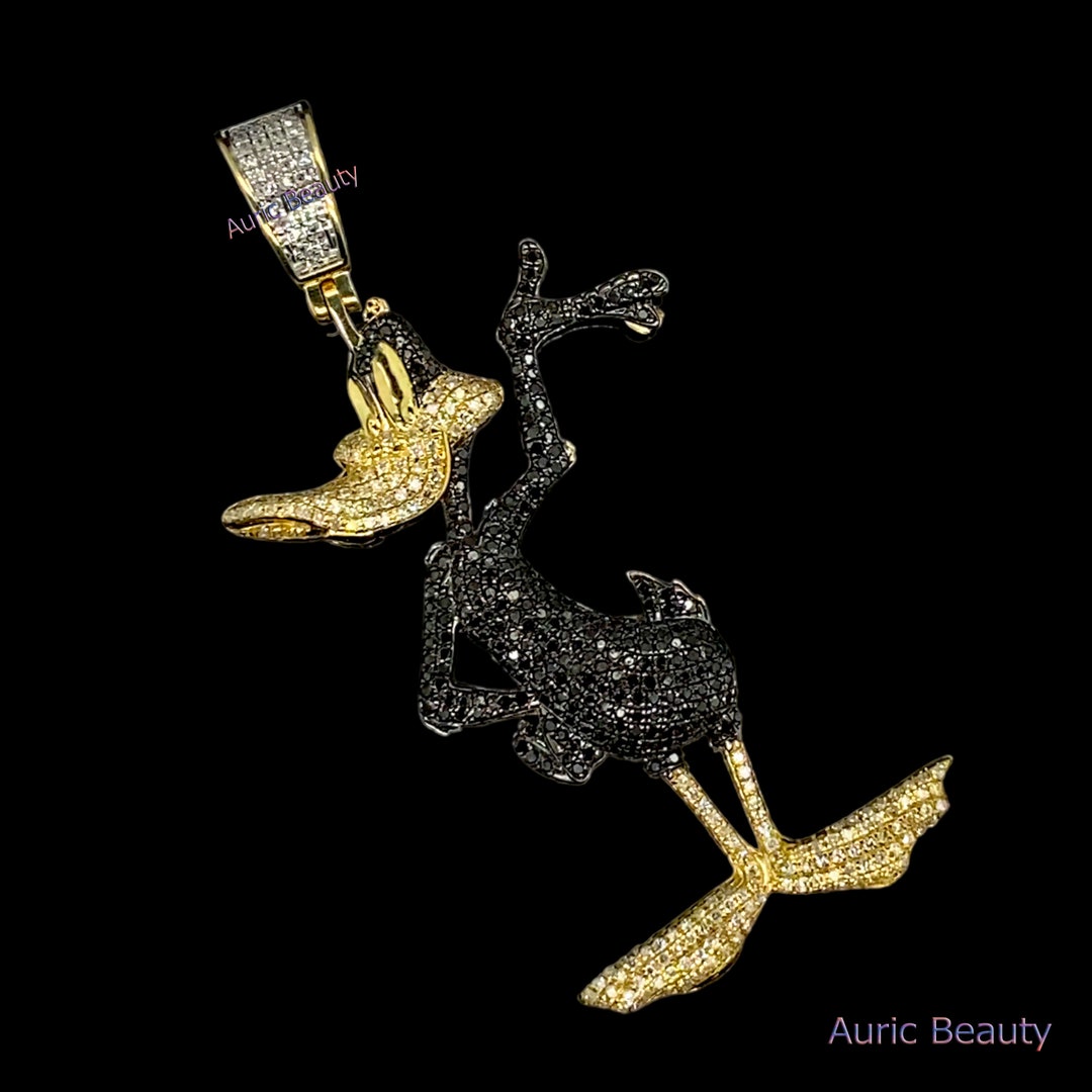 3D Custom Duck Character Pendant, Hip Hop Toon Jewelry, Face Pendant ...