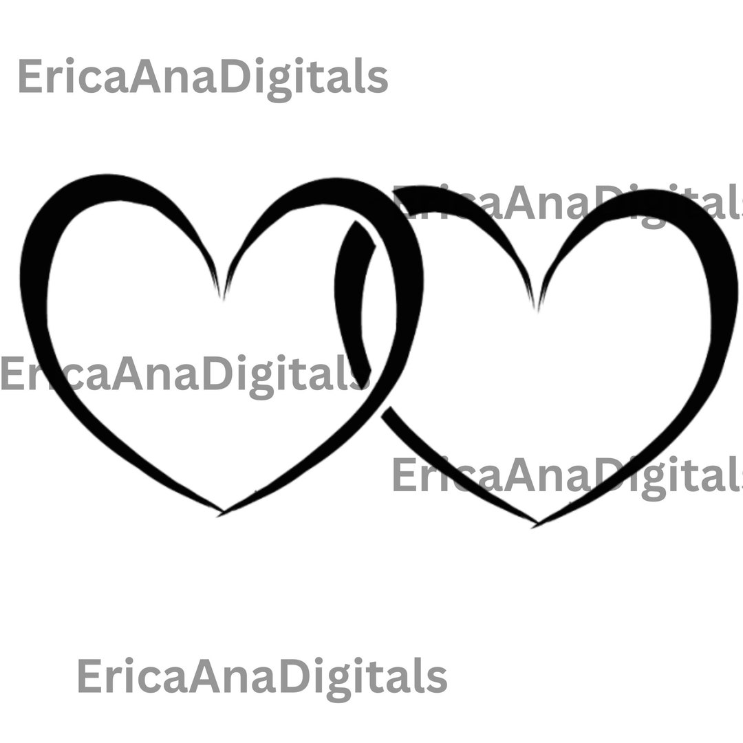 Double Heart SVG Heart Png Heart Clipart Simple Fouled - Etsy Australia