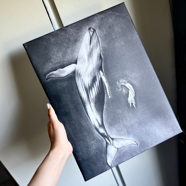 Whale Canvas Art - Etsy