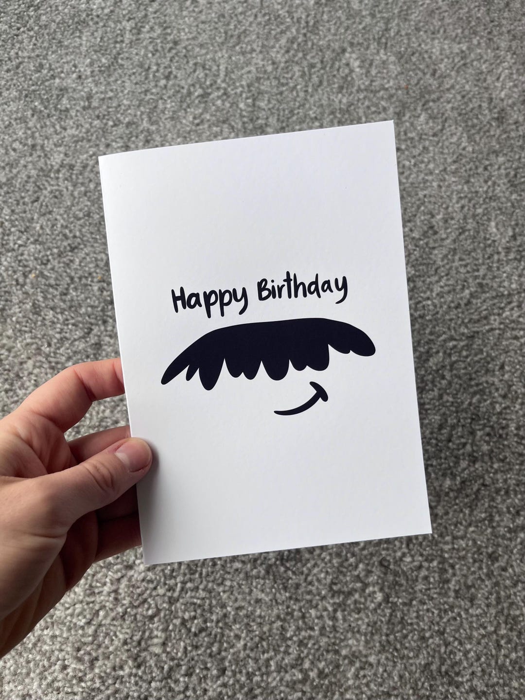 Moustache Card, Birthday Card, Funny, Gift - Etsy