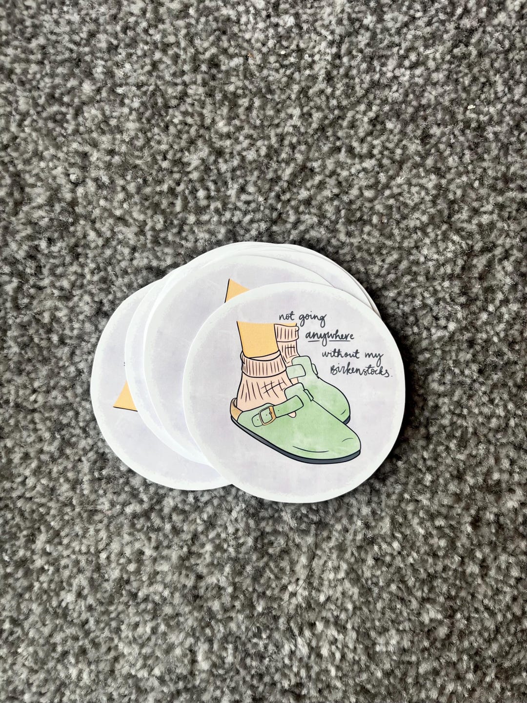 Birkenstocks Single Sticker, Funny, Laptop Decal, Art Sticker - Etsy