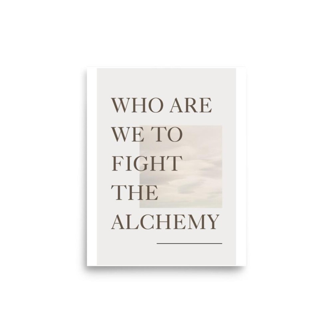 THE ALCHEMY Tortured Poets Department | Lyric Poster Print | Fan ...