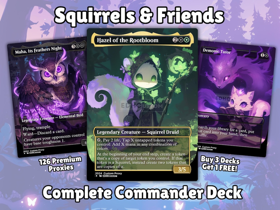 Squirrel Proxy Deck Hazel of the Rootbloom 100 Cards + Sideboard ...