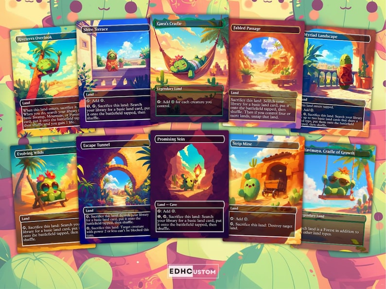 Landfall +1 Counter Proxy Deck 100 Cards + Tokens | Full Commander EDH ...