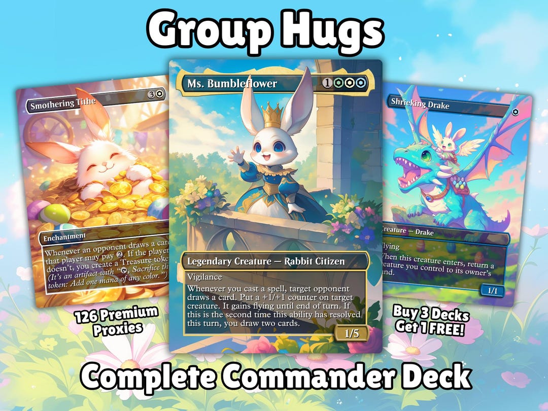 Group Hug Proxy Deck 100 Cards + Tokens | Full Commander EDH Deck - Etsy