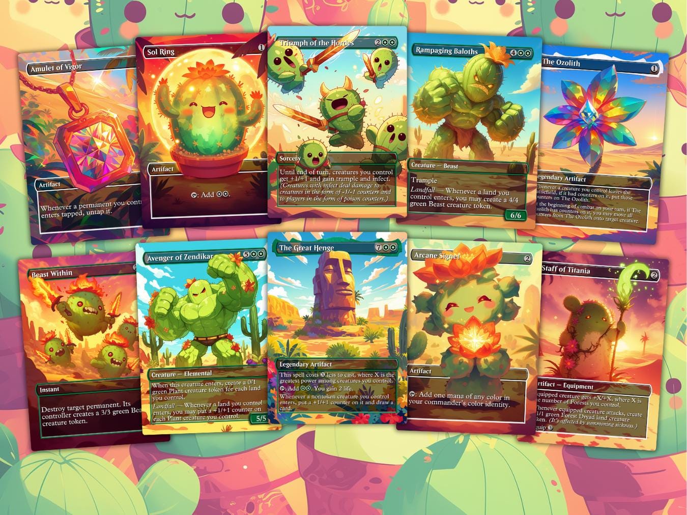 Landfall +1 Counter Proxy Deck 100 Cards + Tokens | Full Commander EDH ...