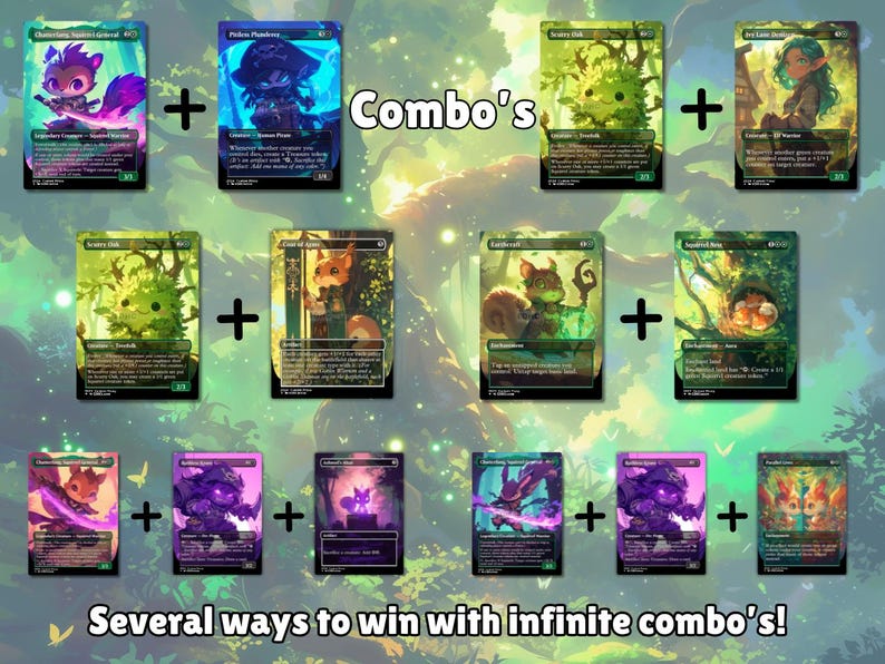 Squirrel Proxy Deck Chatterfang Combo 100 Cards + Sideboard + Tokens ...