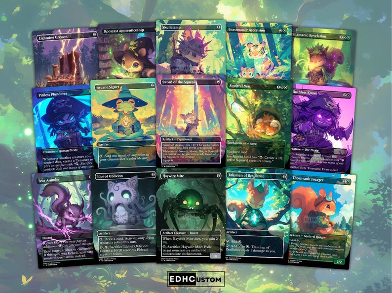 Squirrel Proxy Deck Chatterfang Combo 100 Cards + Sideboard + Tokens ...