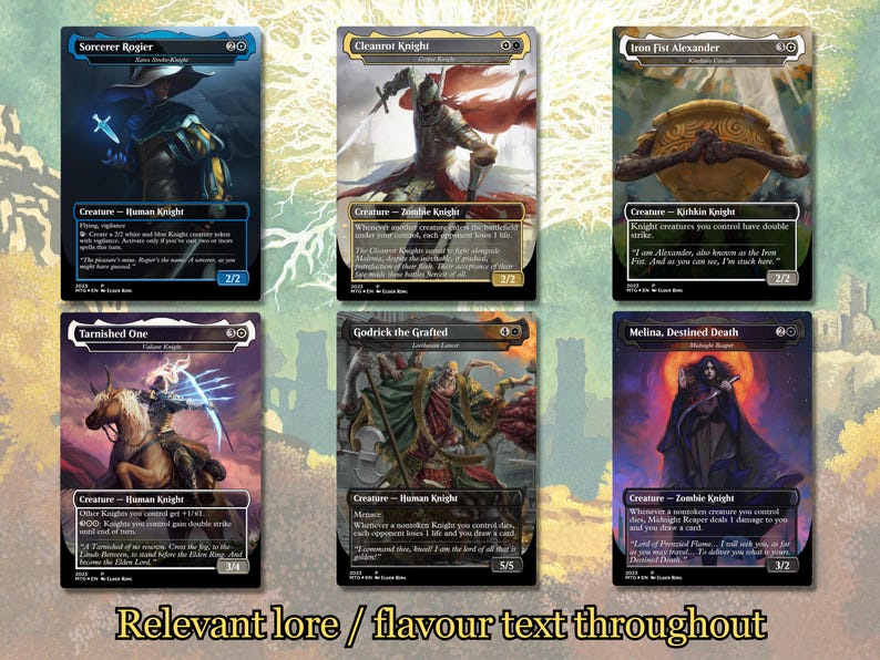 Elden Ring Proxy Deck 100 Cards + Tokens | Full Commander EDH Deck - Etsy