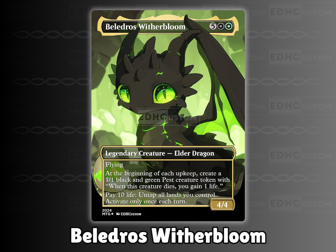 Beledros Witherbloom Custom Proxy Card MTG High Quality - Etsy