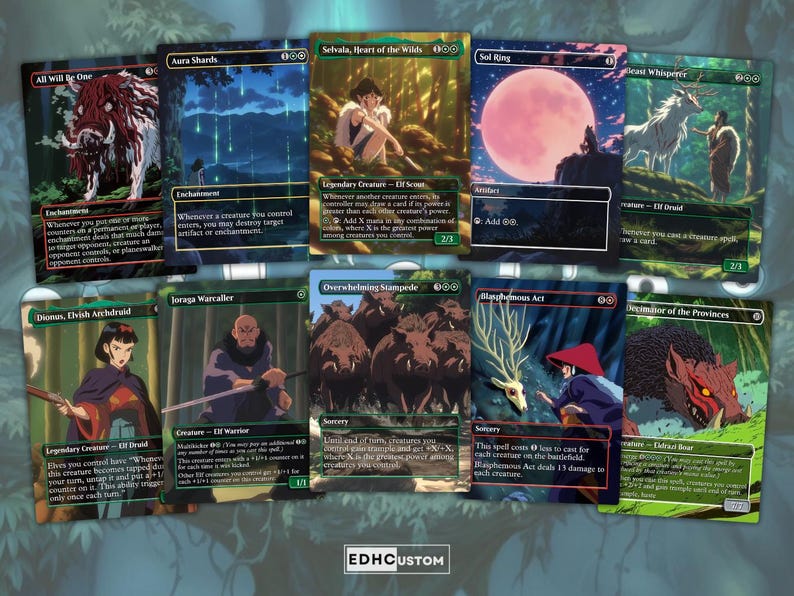Wolf Princess Proxy Deck Voja 100 Cards + Tokens | Full Commander EDH ...