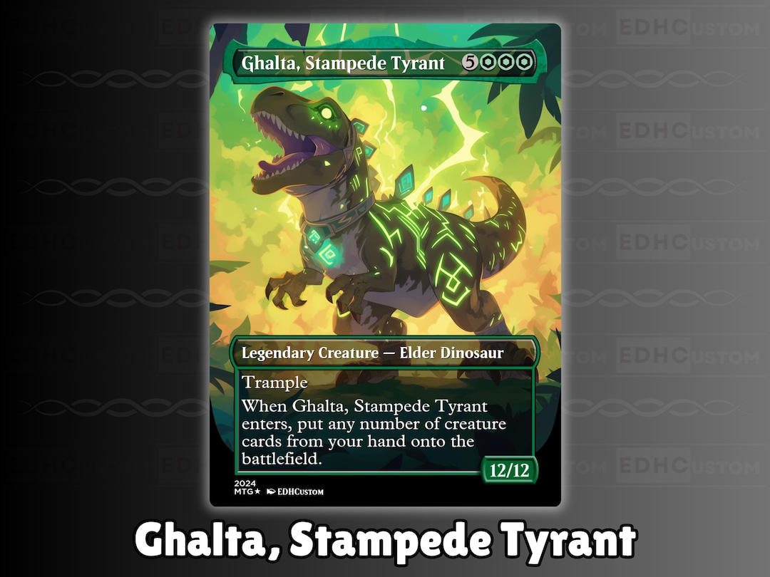 Ghalta, Stampede Tyrant Custom Proxy Card MTG High Quality - Etsy