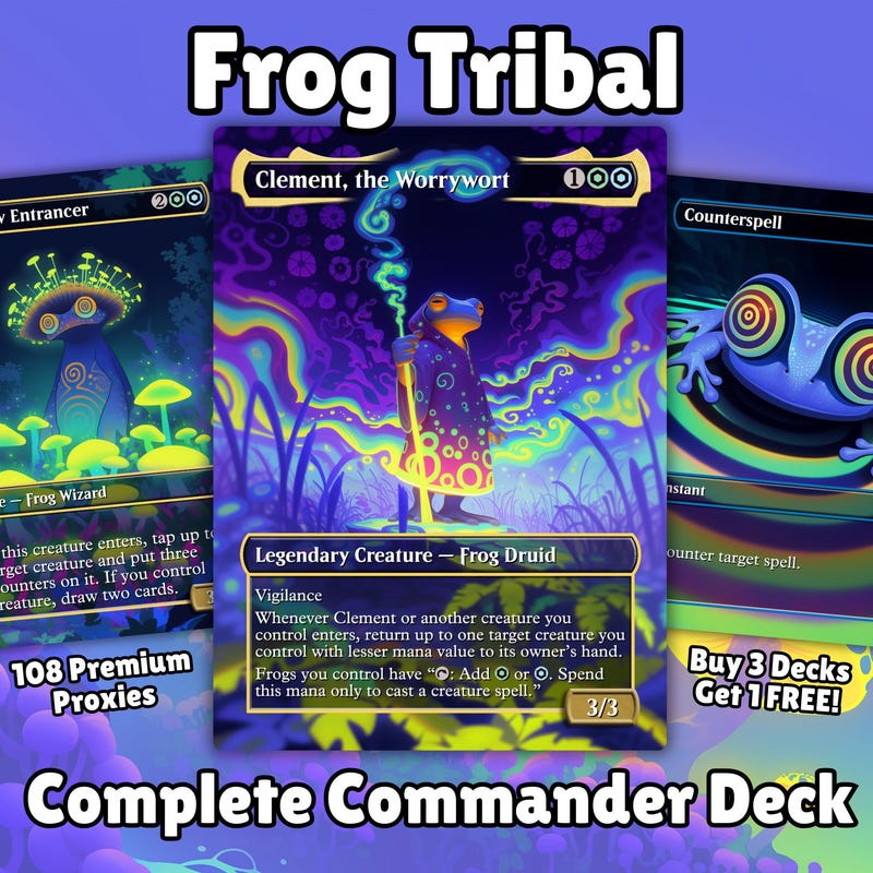 Frog Deck Commander - Etsy