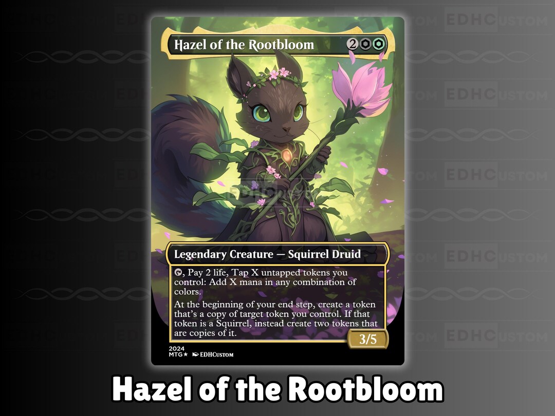 Hazel of the Rootbloom V3 Custom Proxy Card MTG High Quality - Etsy