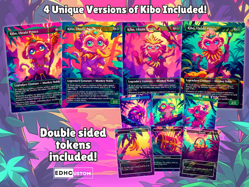 Monkey Tribal Proxy Deck Kibo 100 Cards + Tokens | Full Commander EDH ...