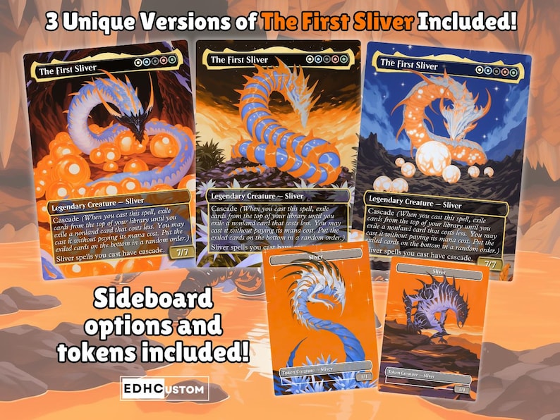 Sliver Tribal Proxy Deck 100 Cards + Tokens | Full Commander EDH Deck ...