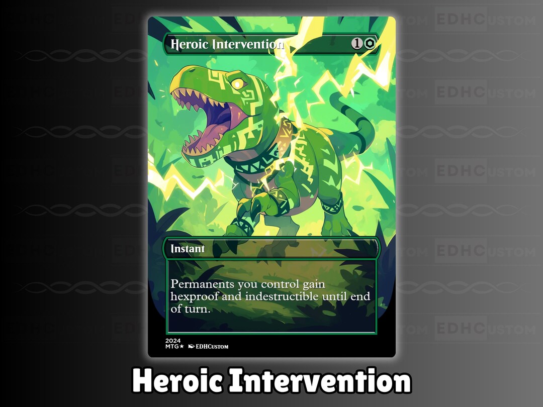 Heroic Intervention V1 Custom Proxy Card MTG High Quality - Etsy