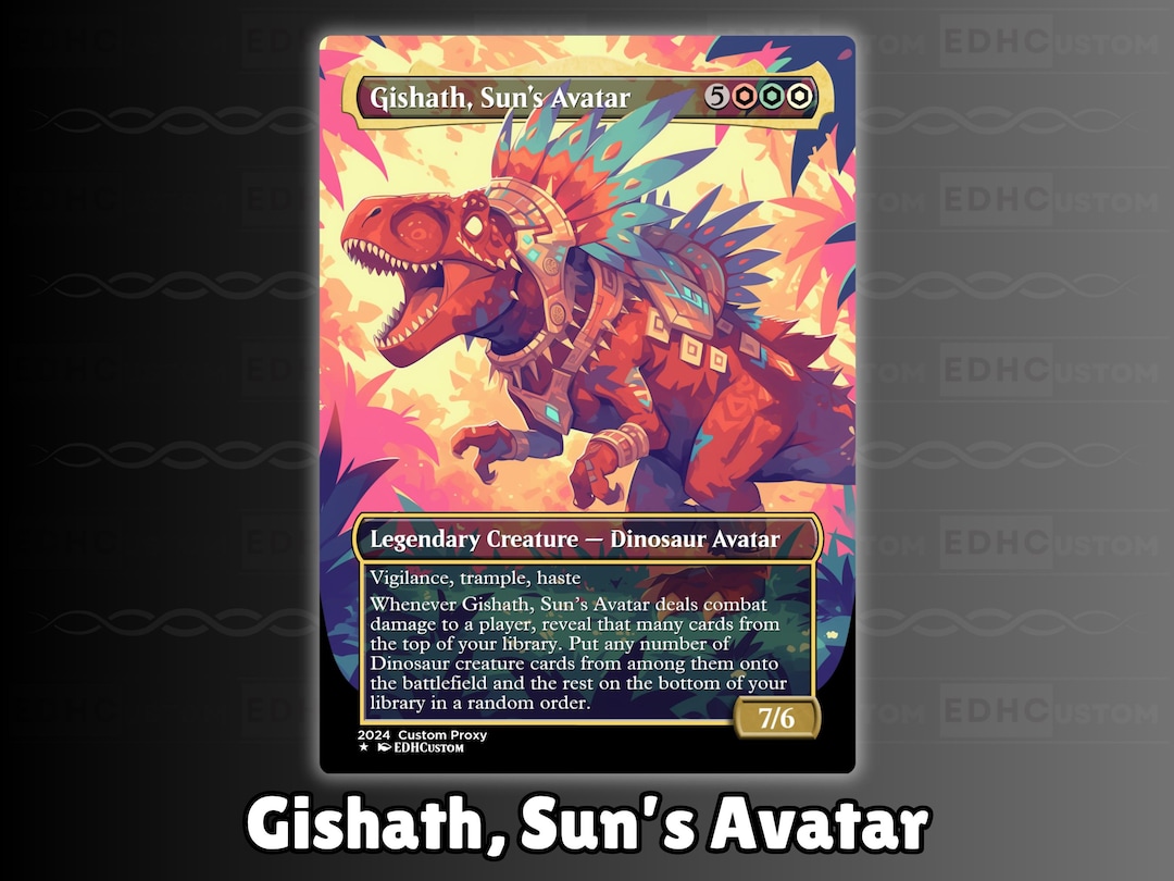 Gishath's Sun Avatar Custom Proxy Card MTG High Quality - Etsy