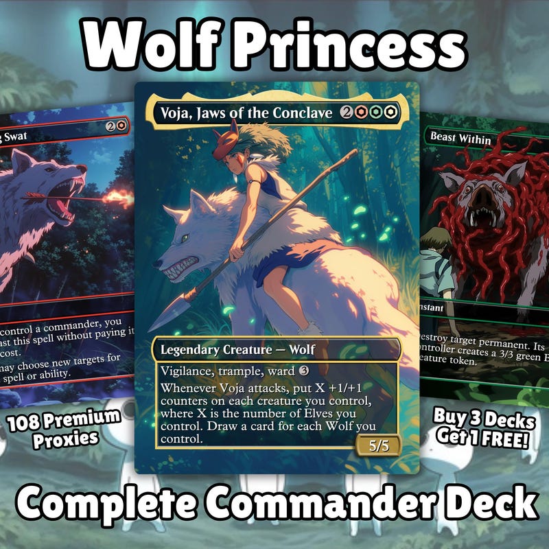 Wolf Mtg Card - Etsy