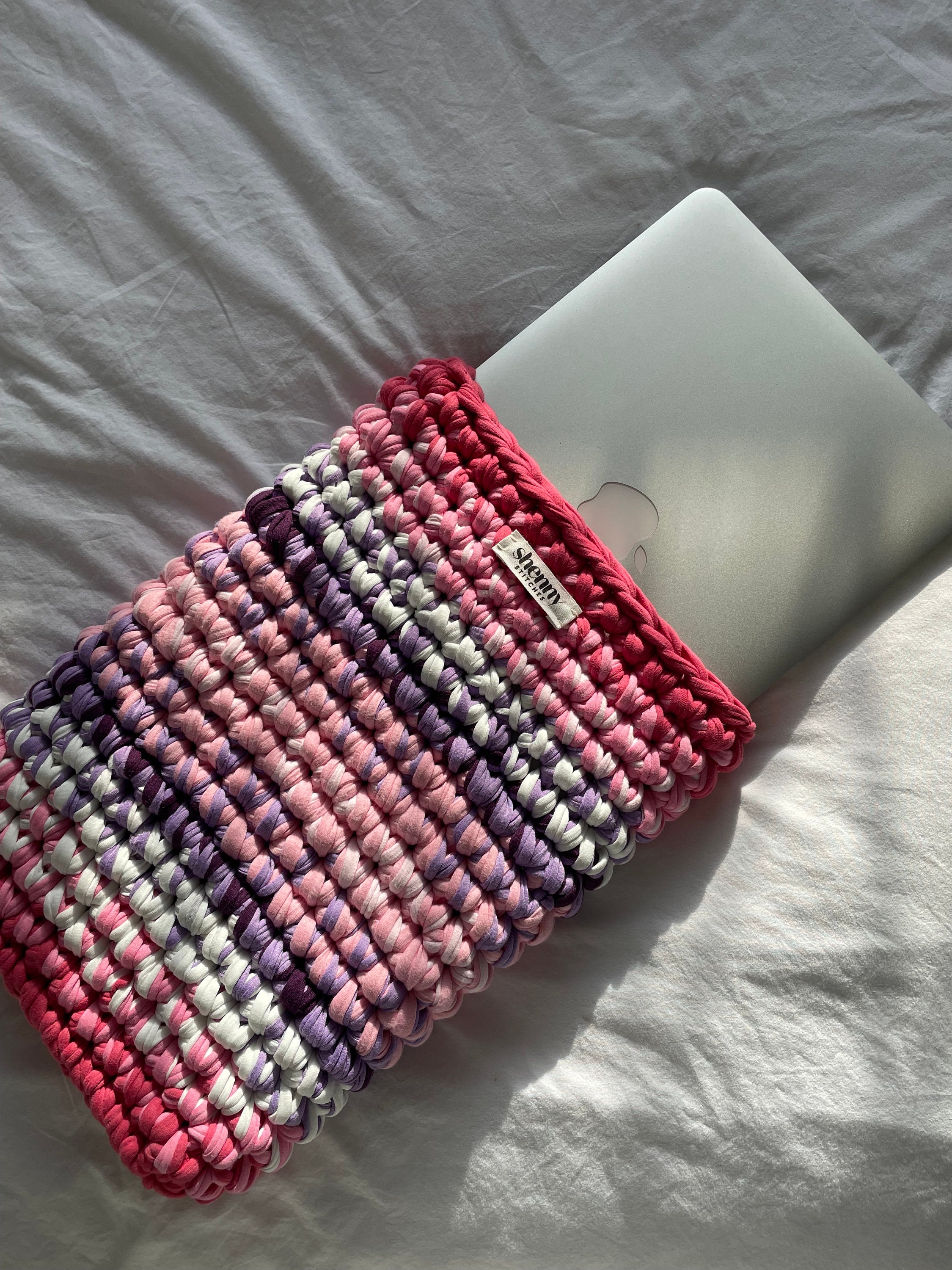 CROCHET LAPTOP SLEEVE Chunky Crochet Laptop Cover - Etsy