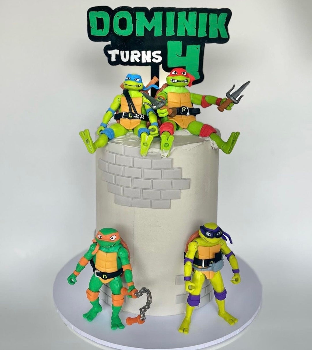 Teenage Mutant Ninja Turtles Cake Topper| Double Layer | Acrylic ...