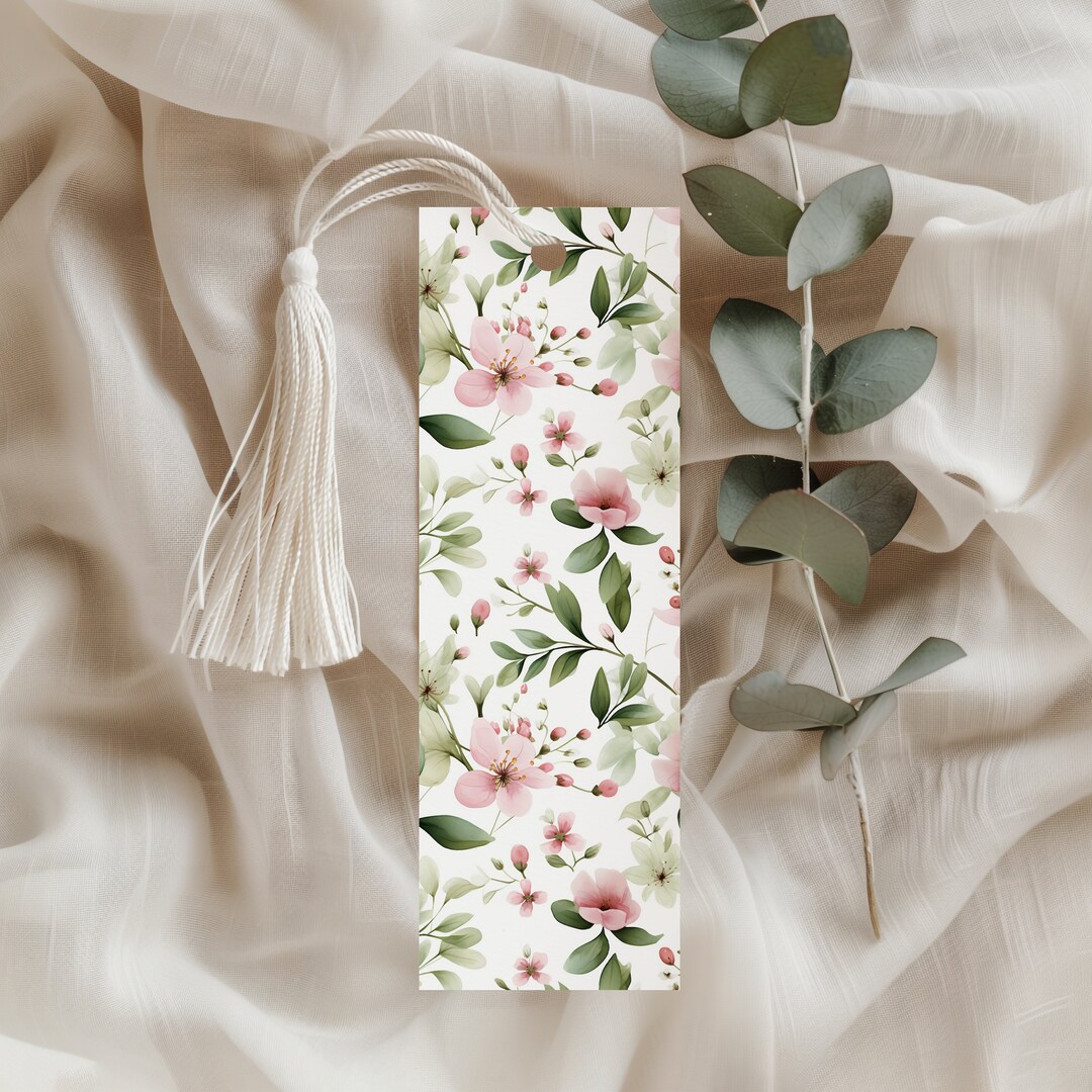 Floral Bookmark || Fun Bookmark || Gift for Reader - Etsy