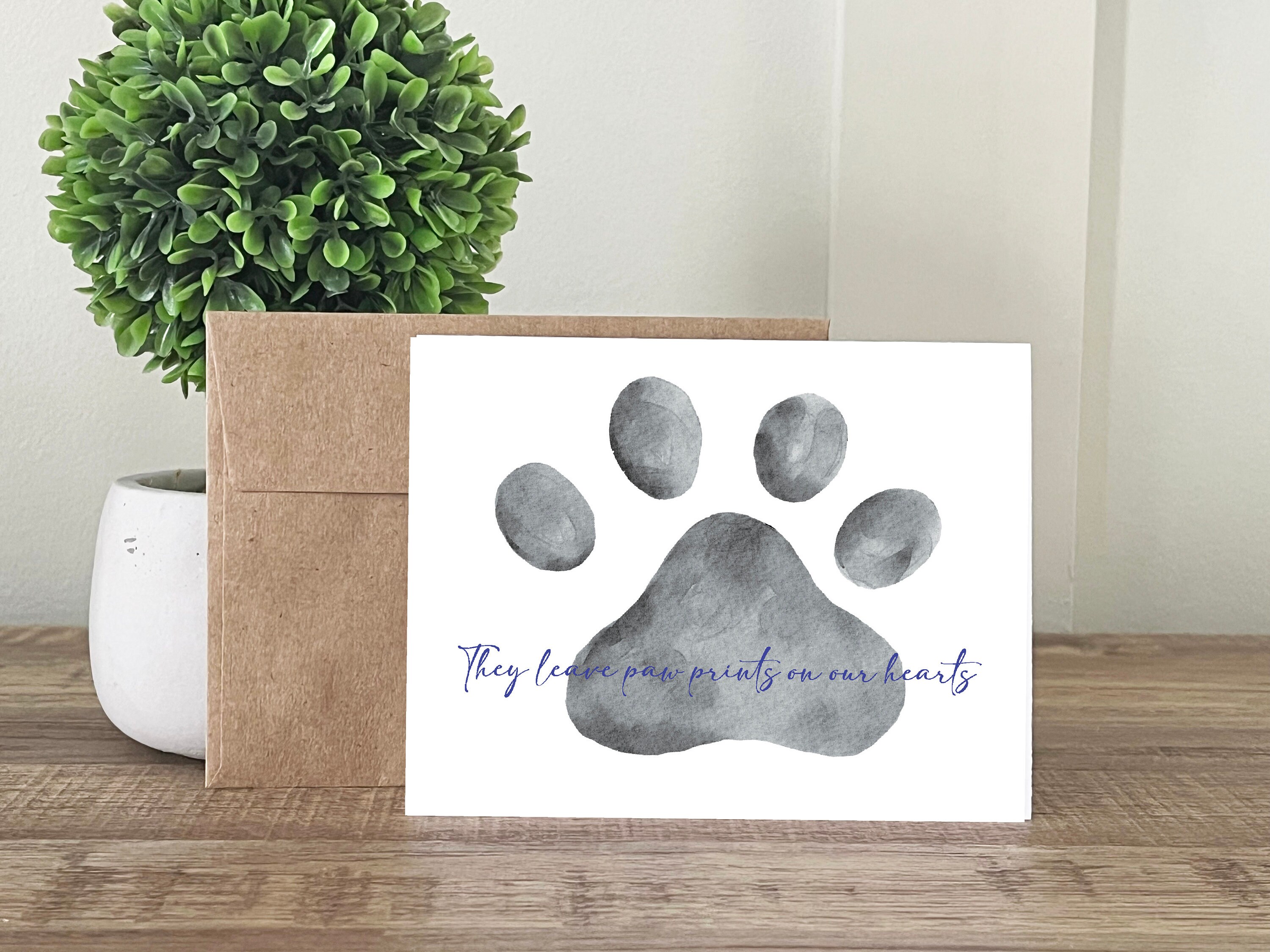 Pet Loss Card Pet Memorial Card Personalized Card - Etsy