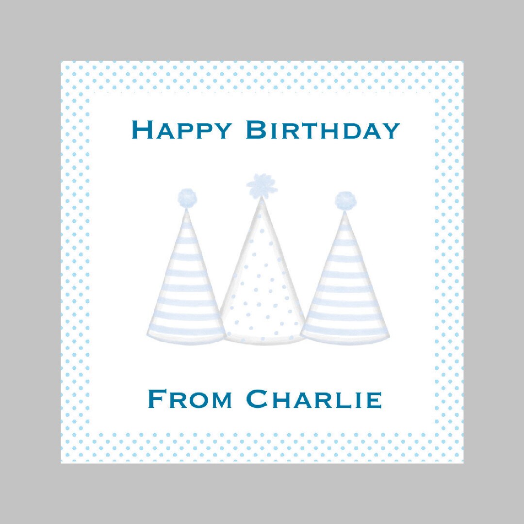 Personalized Gift Tag | Birthday Calling Card, Stickers - Etsy