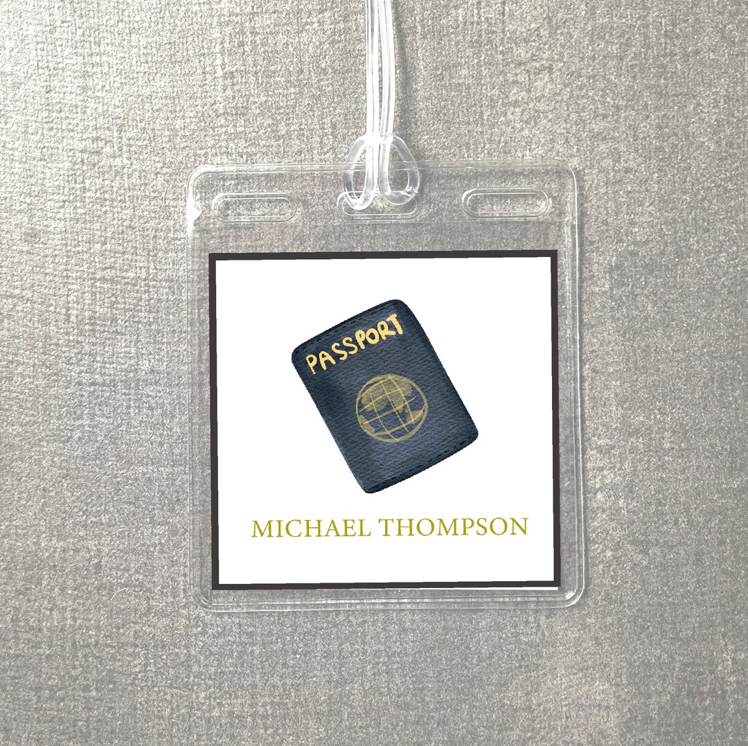 Personalized Passport Luggage Tag || Luggage Tag || Travel Tag - Etsy
