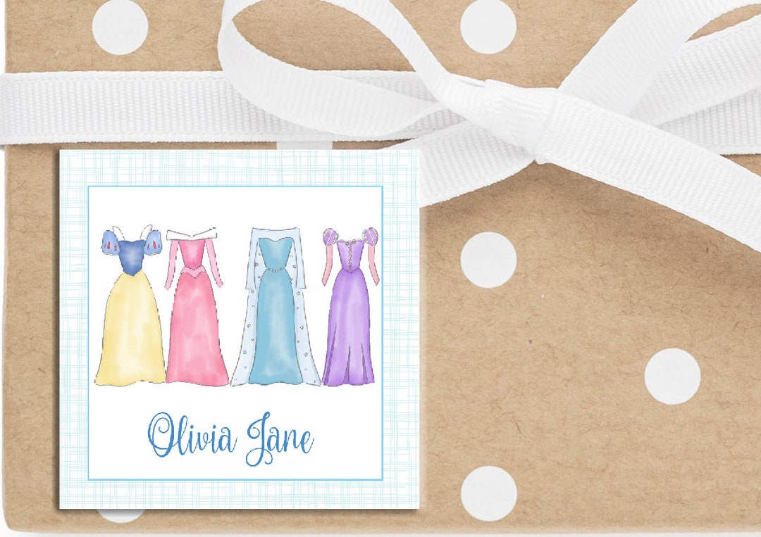 Personalized Princess Gift Tag || Princess Gift Tag || Gift Tags ...