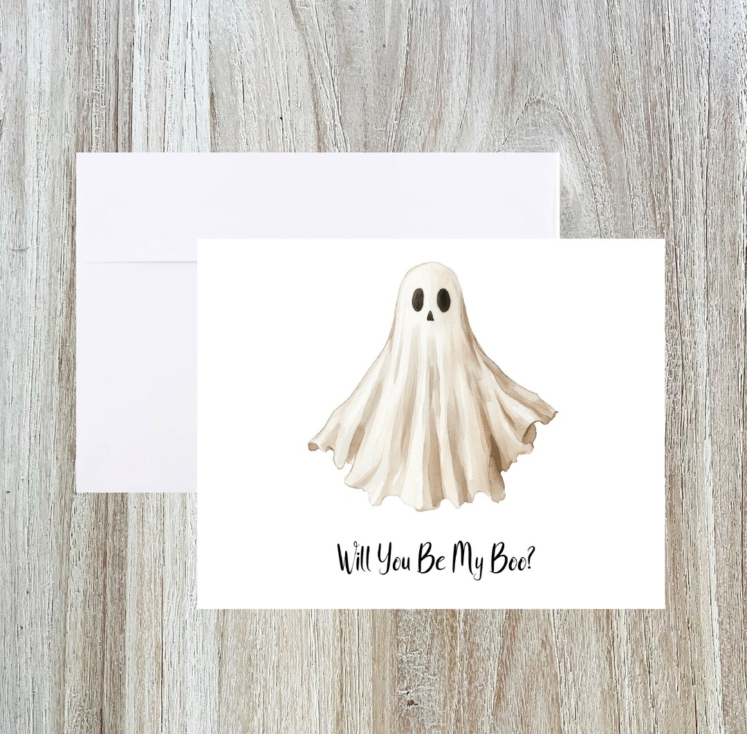 Halloween Card || Will You Be My Boo || Fun Halloween Card ...