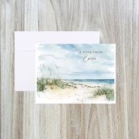 Beach Floral Boardwalk 8-card Note Card Set - Etsy